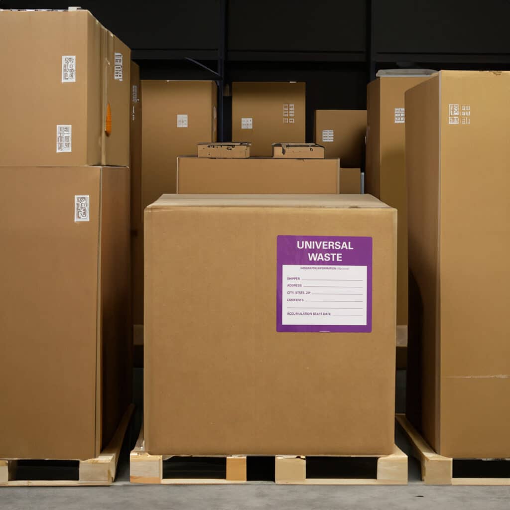 Universal Waste Labels - DOT & EPA Compliant | InStockLabels