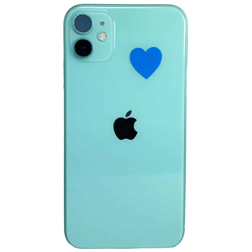 Blue Heart Stickers 3/4 Inch | InstockLabels.com