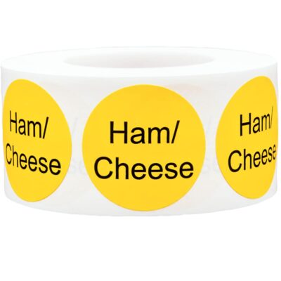 Ham and Cheese Deli Labels for Sandwich Wrappers | InStockLabels.com