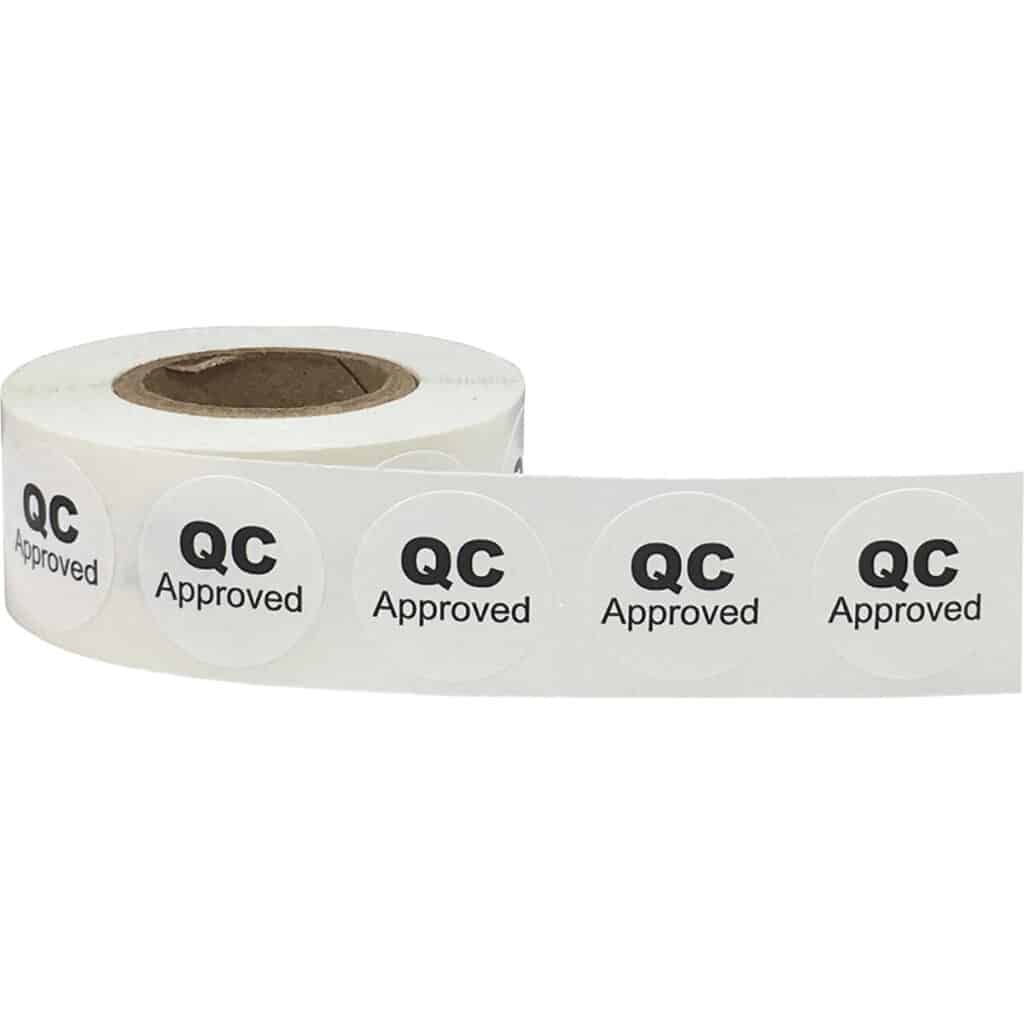 QC Approved Stickers 3/4" Round | Quality Control | InStockLabels.com