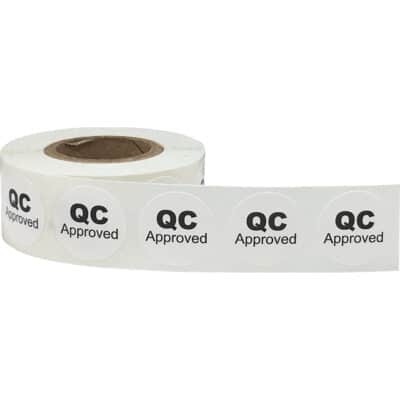 QC Approved Stickers 3/4" Round | Quality Control | InStockLabels.com