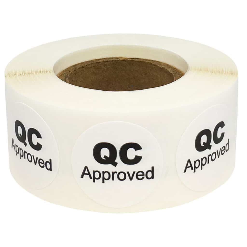 QC Approved Stickers 3/4" Round | Quality Control | InStockLabels.com