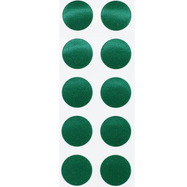 Small Green Dot Stickers 1/2" Round - InStock Labels