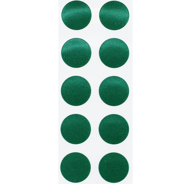 Small Green Dot Stickers 1/2" Round - InStock Labels