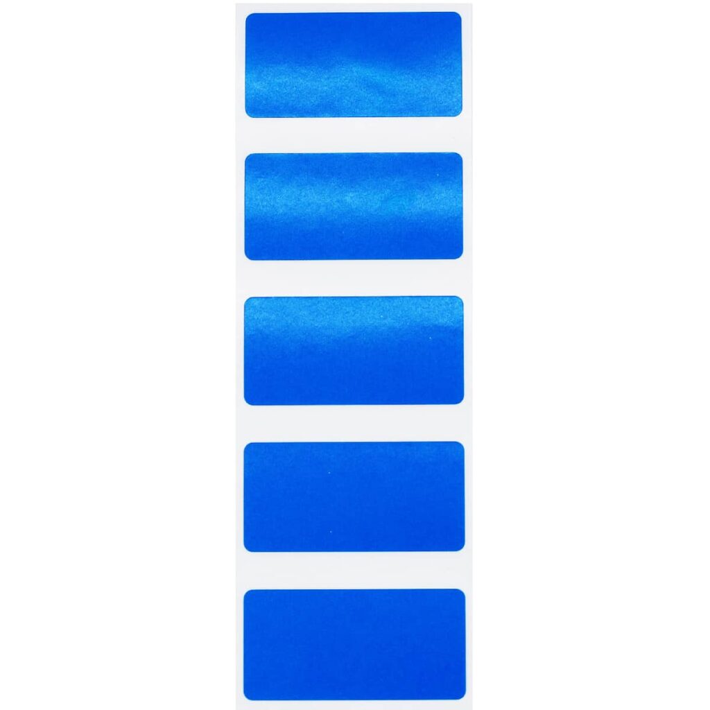 Blue Colored Rectangle Labels .75" x 1.5" | InstockLabels.com